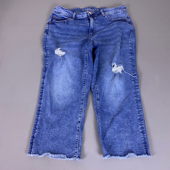 Maurices | Jeans | Maurices M Wide Leg Jeans Womens Plus 8w Blue High ...